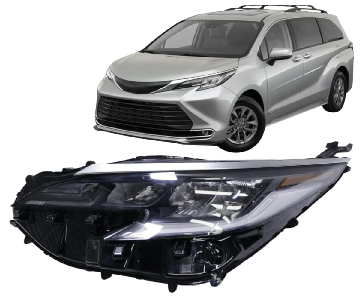 2021-2023 Toyota Sienna headlight black with day light driver side XSE ...