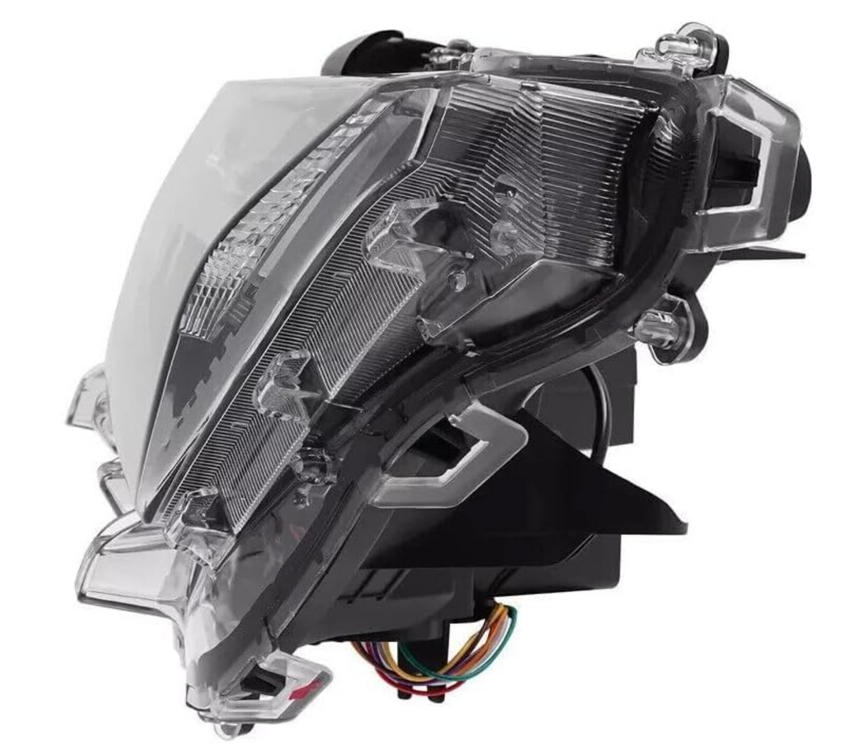 2017-2019 Toyota Highlander headlamp driver side with led DRL with bla ...