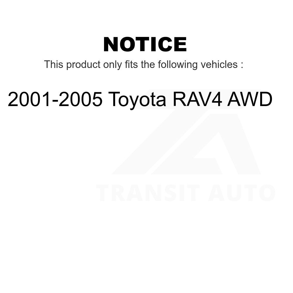 Rear Wheel Bearing Hub Assembly 70-512338 For 2001-2005 Toyota RAV4 AW ...