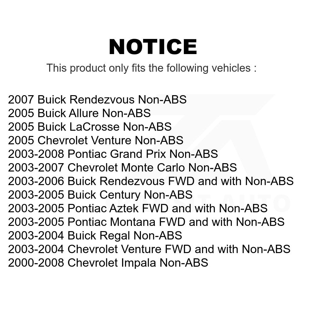 Front Wheel Bearing Hub Assembly 70-513160 For Chevrolet Impala Pontia ...