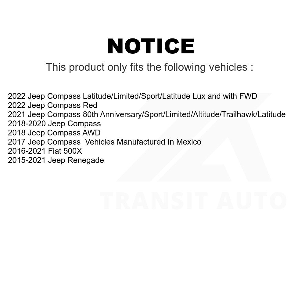 Wheel Bearing Hub Assembly 70-513389 For Jeep Renegade Compass Fiat 50 ...