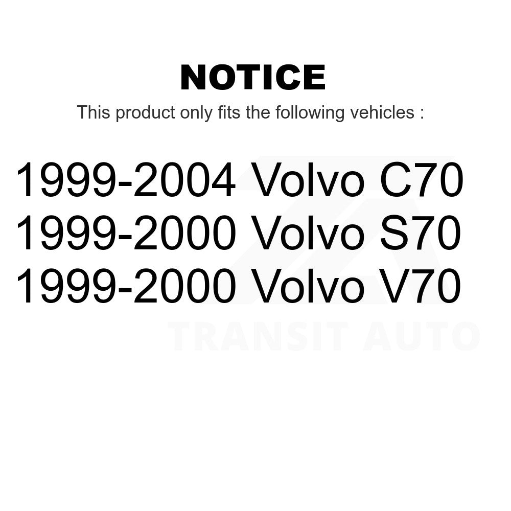 Front Hub Bearing Assembly And Link Kit For Volvo S70 V70 C70 – PartsGo
