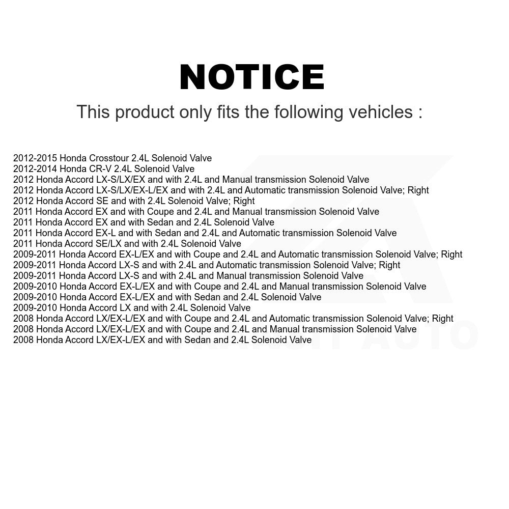 Mpulse Engine Variable Valve Timing (VVT) Solenoid SEN-2VTS0137 For Ho ...